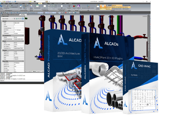 ALCAD Professional 2D/3D with all 2D & 3D MEP Plugins - Annual License ...